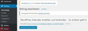 WordPress Kalender erstellen und einbinden - So einfach geht's!